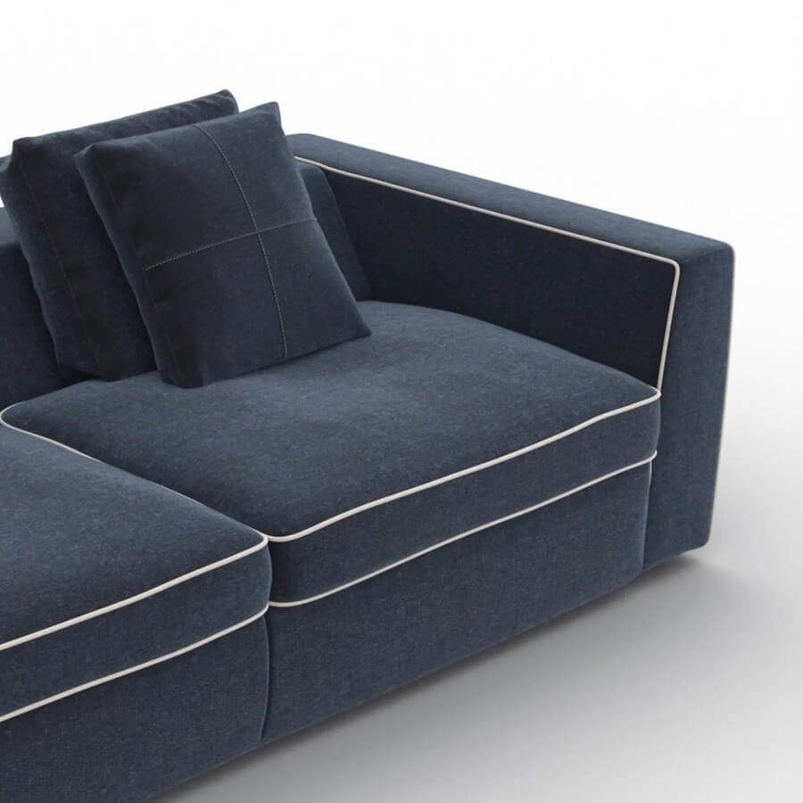 High-end Clay Square Sofa - Italian Designer & Luxury Furniture at Cassoni