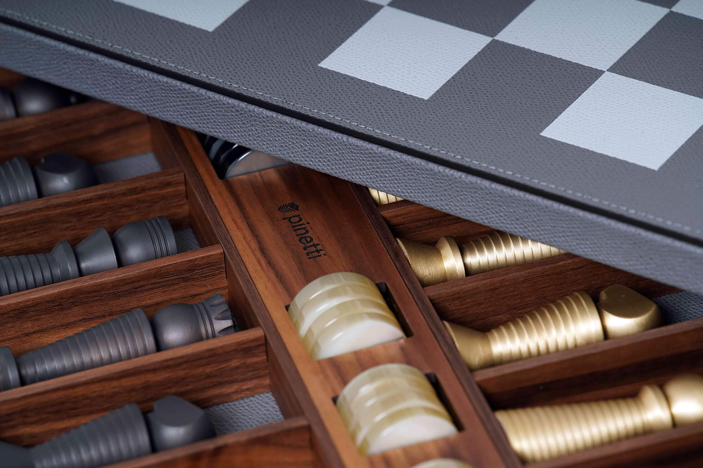 Chess & Checkers Game Board by Pinetti — Cassoni